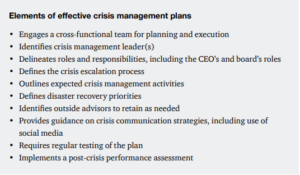 Being Prepared for the Next Crisis: The Board’s Role
